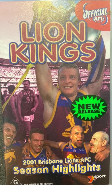 AFL LION KINGS : Brisbane Lions 2001 Season Highlights VHS VIDEO TAPE ...