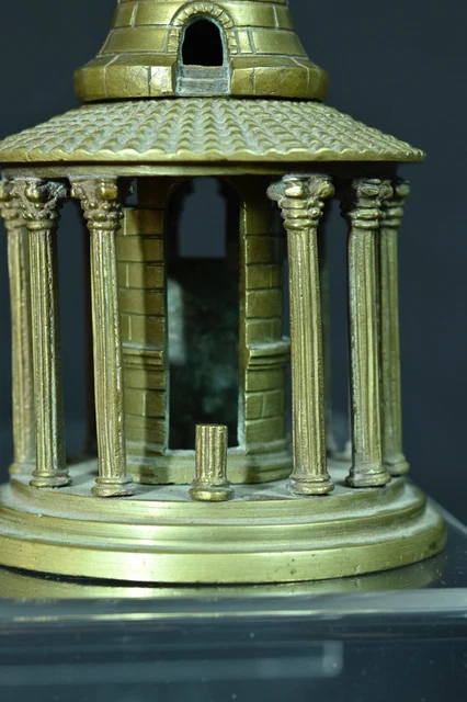 ANCIEN BRÛLE-PARFUM, TEMPLE de Vesta Rome bronze du grand tour 19 ème ...