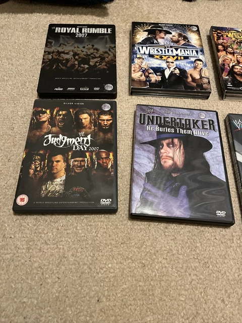 WWE DVD BUNDLE x 13 Wrestlemania 2018 Roman Reigns Undertaker Kane ...