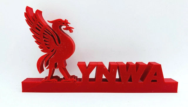 LIVERPOOL FC YNWA Liverbird Logo Display Stand Figure Sign Fan Gift ...