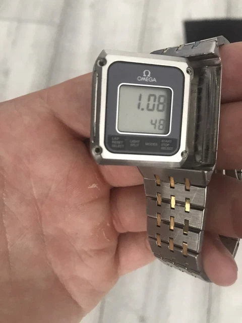 RARE OMEGA EQUINOXE Reverso- Analog And Digital Watch - Fully Working ...