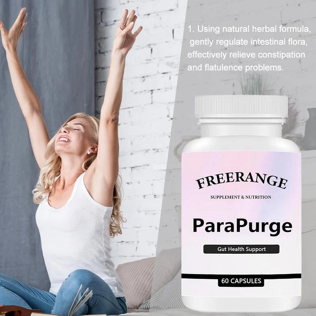 PARAPURGE GUT CLEANSE - Gut Health Support Supplement 60 Capsules £5.56 ...