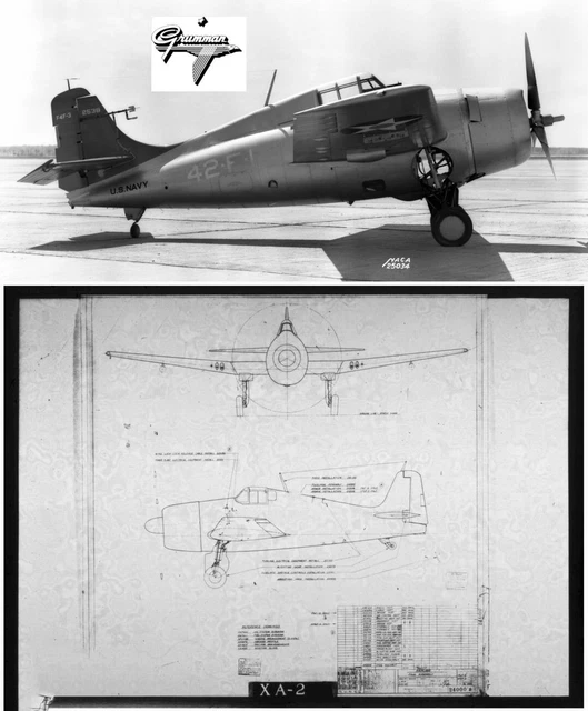 GRUMMAN F6F HELLCAT Blueprint Plan drawings 1940's DVD WW2 Factory RARE ...