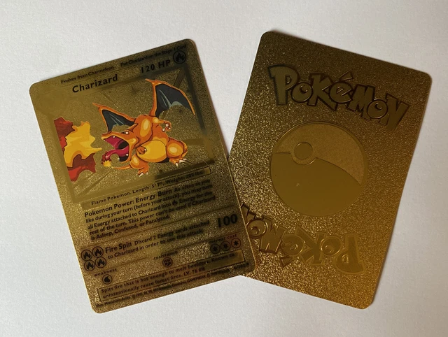 CHARIZARD GX GOLDEN Card Gold Limited Edition Collectable Card EUR 1,72 ...