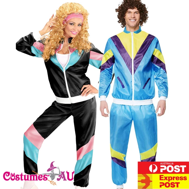 COUPLE 80S SHELL Suit Tracksuit Costume 1980s Height of Fashion Retro ...