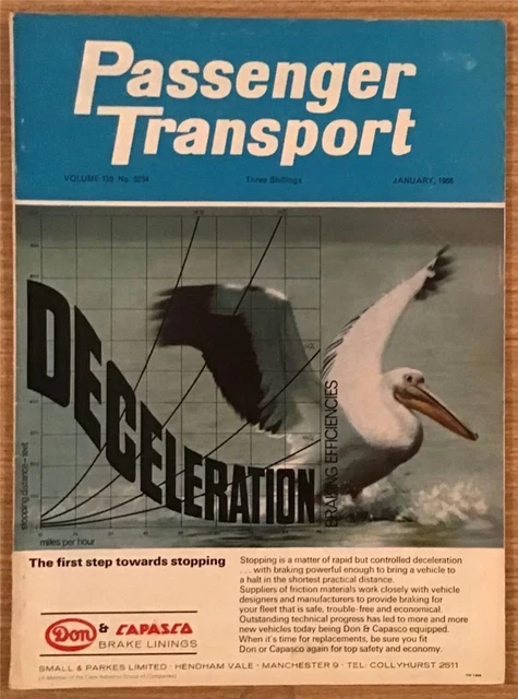 PASSENGER TRANSPORT MAGAZINE JAN 1966 #3234 Higher Fares for London £14 ...