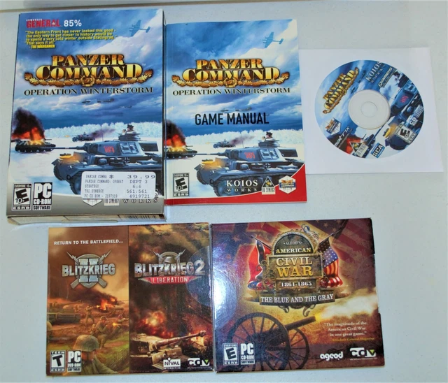 PANZER COMMAND, BLITZKRIEG I & II, American Civil War - Computer Game ...