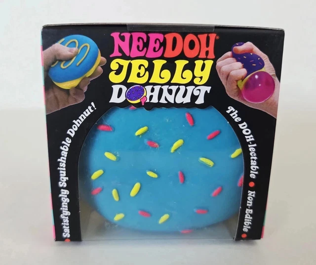BLUE SPRINKLES NEEDOH Jelly Donut Squishy, Nee Doh Jellie Dohnut Stress ...