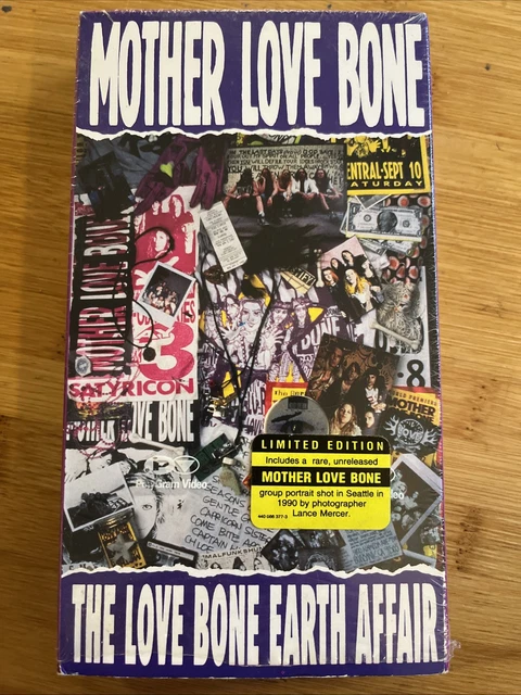MOTHER LOVE BONE “Earth Affair” VHS Tape *RARE* w/ Card 1993 Pearl Jam ...