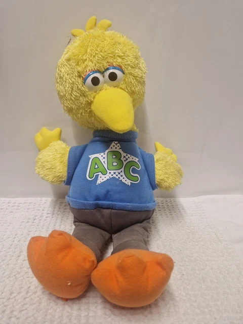 SESAME STREET ROCKIN Abc Big Bird Talking Singing 14"Plush Soft Toy ...