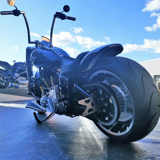 SUPPORT DE PLAQUE latéral HARLEY-DAVIDSON FLFBS FAT BOY 114 EUR 109,90 ...
