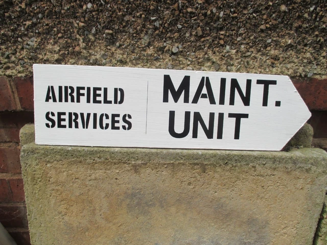 WW2 BRITISH REPRO Wooden Sign RAF Reenactment Airfield Services ...