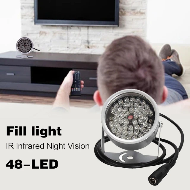48 LED IR Infrared Illuminator 75FT Night Vision - Lamp For CCTV Light ...