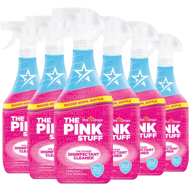 THE PINK STUFF Disinfectant Cleaner 850ml All-Purpose Grease Grime ...