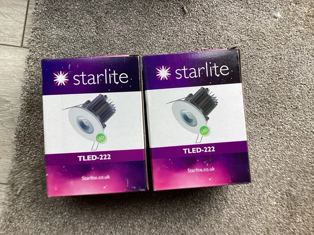 STARLITE TLED-222 FIRESTAR Mini LED Downlight X 2 £16.15 - PicClick UK