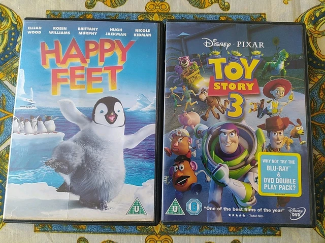 HAPPY FEET / Toy Story 3 - (2 DVDs) Robin Williams / Hugh Jackman £4.87 ...