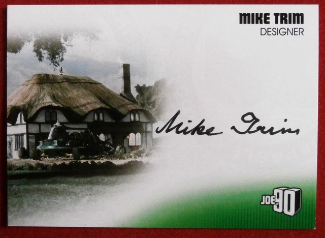 JOE 90 - MIKE TRIM - Hand-Signed LIMITED EDITION Autograph Card MT1 ...
