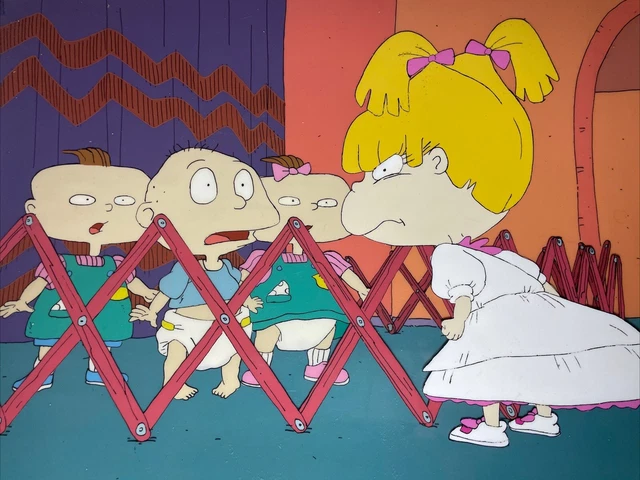 RUGRATS ANIMATION CEL Nickelodeon Production Art Cartoon Background 90 ...