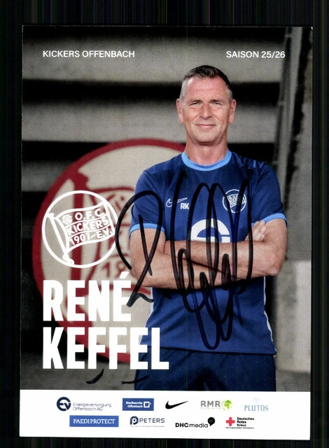 RENE KEFFEL AUTOGRAMMKARTE Kickers Offenbach 2025-26 Original Signiert ...
