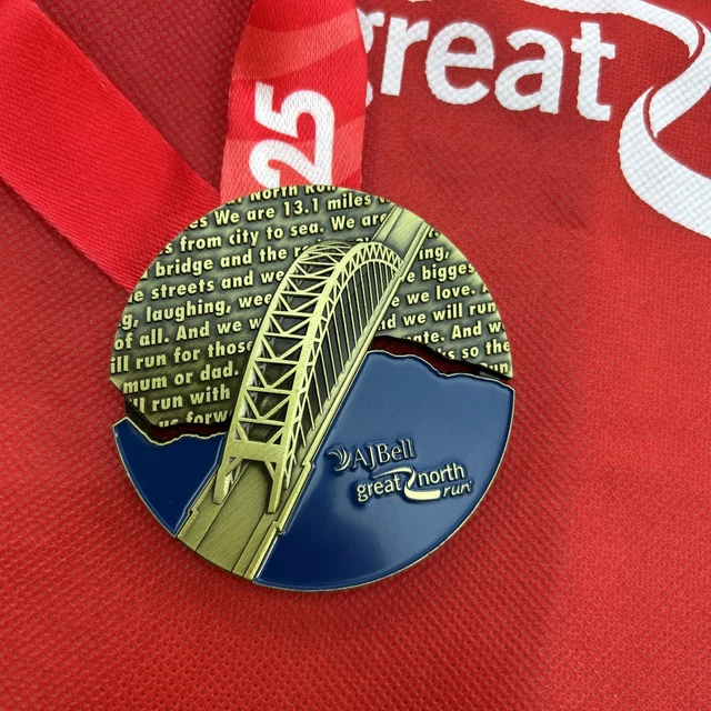 GREAT NORTH RUN Finishers Medal 2025, error keepsake £73.47 - PicClick UK