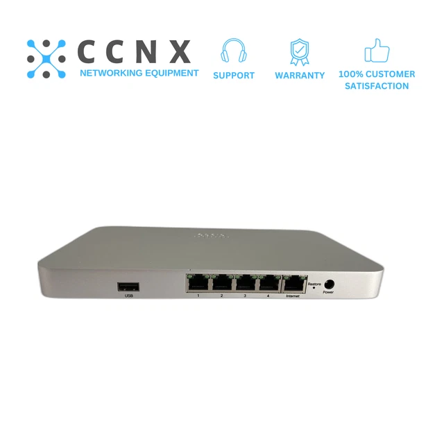 CISCO MERAKI MX64 Cloud-Managed Security Router Appliance Unclaim $550. ...