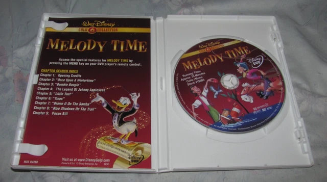 DISNEY DVD GOLD Collection Melody Time, Donald Duck $15.99 - PicClick CA