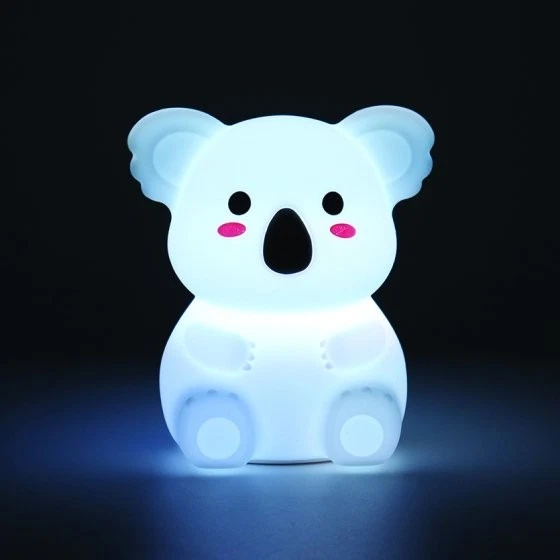LED SILICONE NIGHT Light Rechargeable Cute Koala Touch Lamp Kid Bedroom ...