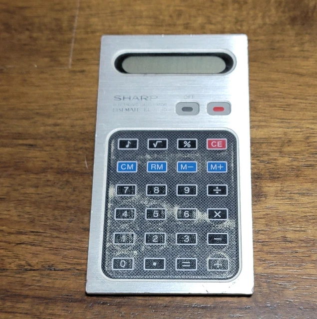 VINTAGE SHARP ELSI MATE EL-8036 Sound Metal Pocket Calculator £14.20 ...