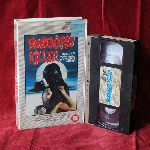 ROSEMARY’S KILLER - EV Pre Cert VHS Video Big Box Ex Rental £35.00 ...