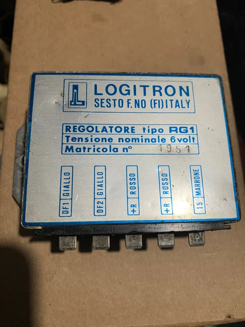REGOLATORE DI TENSIONE Logitron Rg1 6 Volt Per Ducati Ecc Moto Epoca ...