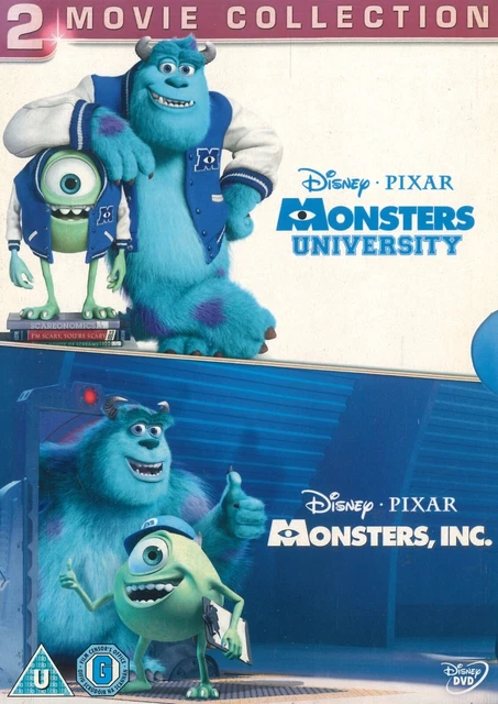 MONSTRUOS UNIVERSITY (2013) / Monsters,Inc. (2001) 2 Película DVD Caja ...