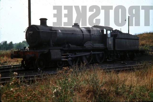 35MM SLIDE BR British Railways Steam Loco 6849 Class 6800 Oxford Shed ...