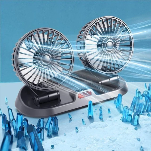 360° CAR FAN Mini Vehicle Van for Dashboard Air Cooler 5V Cooling Fan ...