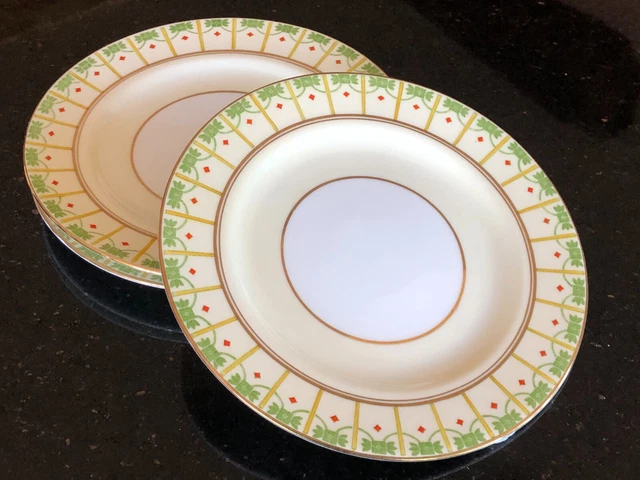 RARE VINTAGE AYNSLEY Art Deco Style Side Plates £28.50 - PicClick UK