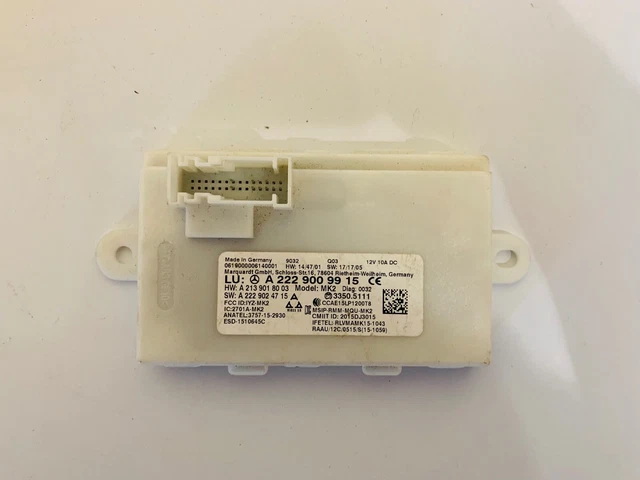 MERCEDES C CLASS W205 Keyless Entry Control Module Unit 2018-2021 £30. ...