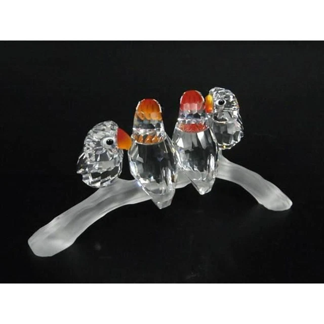 SWAROVSKI BABY LOVE Birds Crystal Bird Object Figurine Interior Clear ...