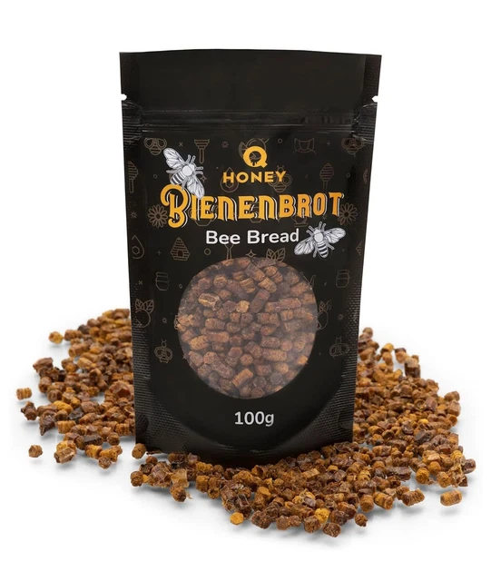 QHONEY NATURAL RAW Bee Bread (Perga) Fermented Superfood 100% Pure ...