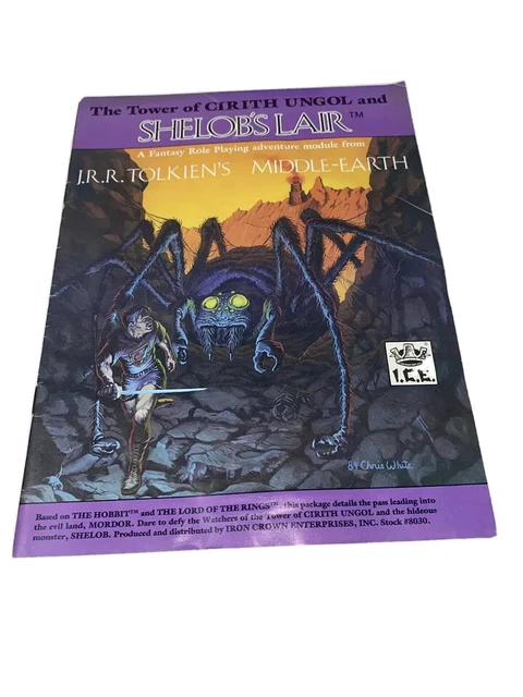 RARE MIDDLE EARTH Role Playing Shelob's Lair Module MERP Rolemaster D&D ...