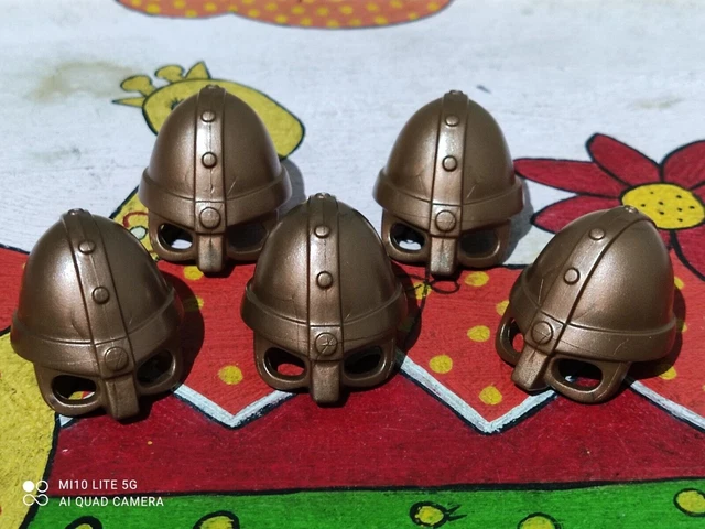 PLAYMOBIL X5 BRONZE Helme Mittelalterliche Ritter Mittelalterliche ...