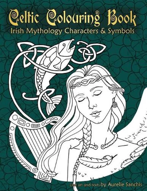 CELTIC COLOURING BOOK of Irish Mythology Characters & Symbols by Aur ...