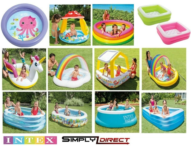 INTEX INFLATABLE KIDS Children Family Fun Paddling Swimming Pool Garden ...