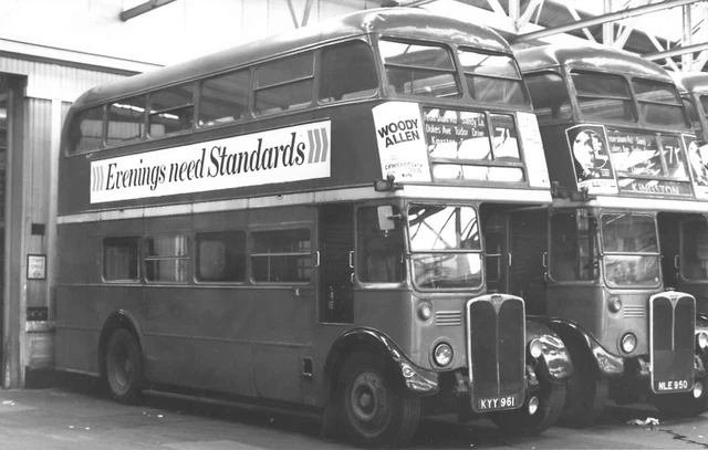 VINTAGE PHOTOGRAPH DOUBLE Decker Bus - Route 71 Kingston London (BU8) £ ...