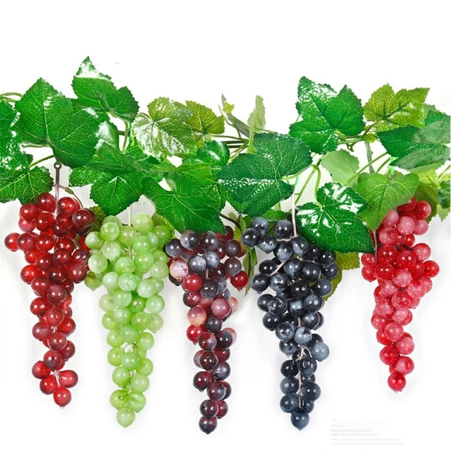 FRUIT ARTIFICIAL GRAPES Fake Fruits Grapes Bunches Hanging Hanging ...