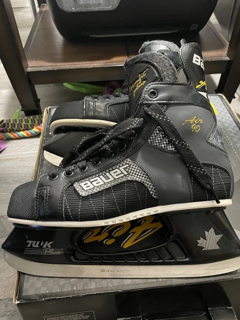 VINTAGE BAUER AIR 90 Ice Hockey Skates With Box Barely Used Ex-Ex+ $250 ...
