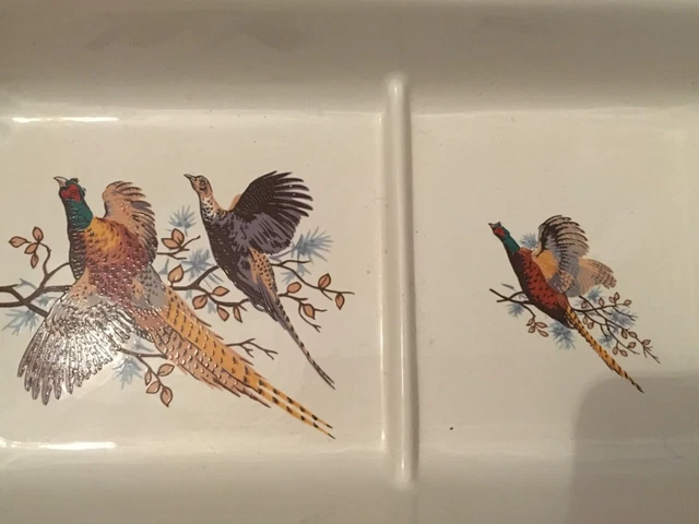 SHERIDAN STAFFORDSHIRE FINE Bone China Pheasants small dish $17.74 ...