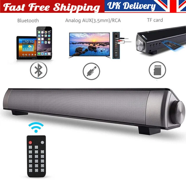TV SOUND BAR Home Theater Subwoofer Wireless Soundbar Bluetooth Speaker ...