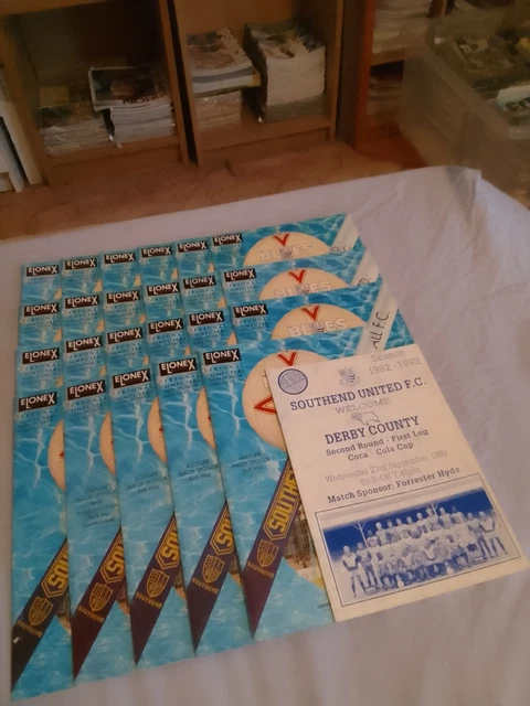SOUTHEND UNITED X 24 1992/1993 Home Football Programmes All Listed £10.00 - PicClick UK