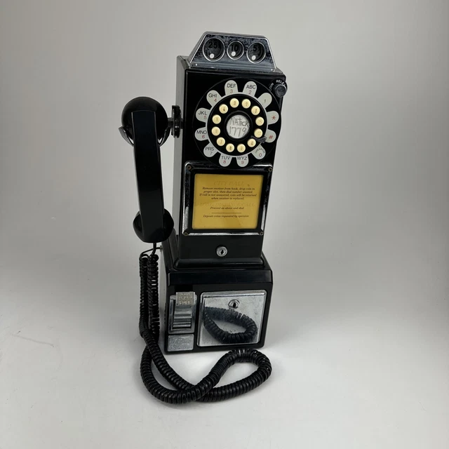 VINTAGE THOMAS MODEL 1956 Collector's Edition Public Coin Pay Phone ...