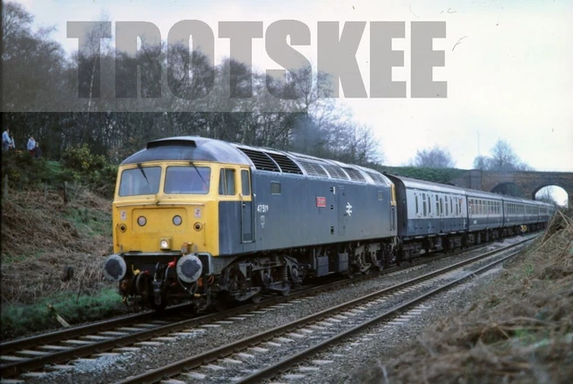 35MM SLIDE BR British Rail Diesel Loco Class 47 47513 Kennington 1985 Original £3.99 - PicClick UK