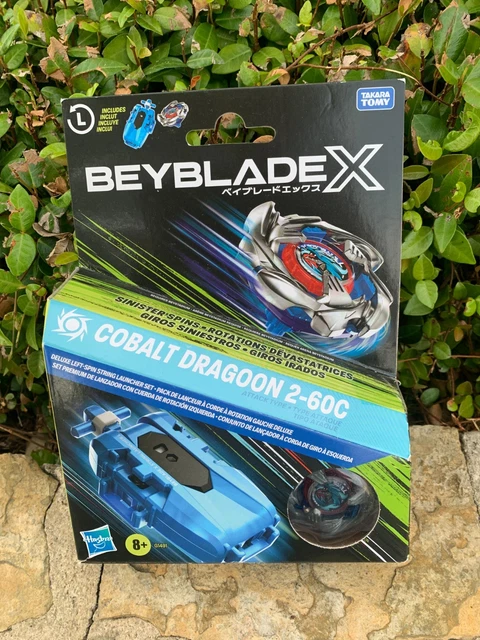 HASBRO BEYBLADE X: Cobalt Dragoon 2-60C String Launcher Included / NEW ...